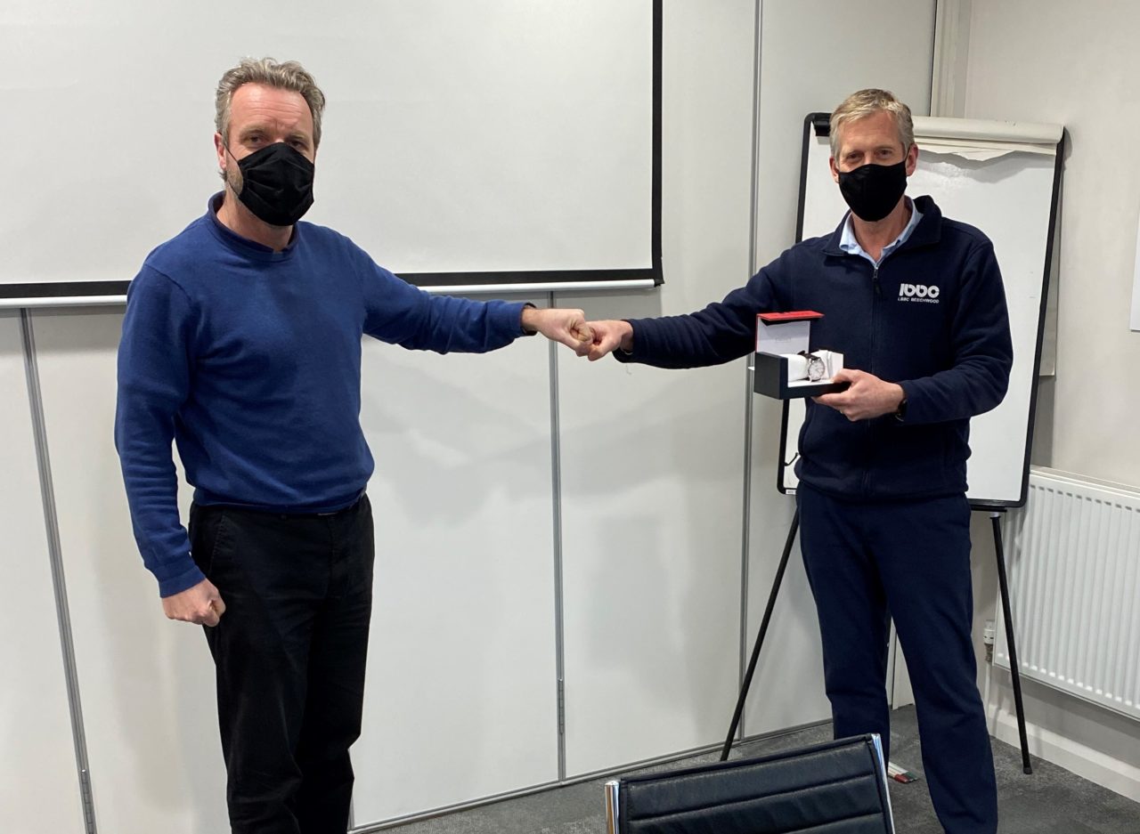 David Hill celebrating 25 years service for LBBC Beechwood - LBBC Beechwood